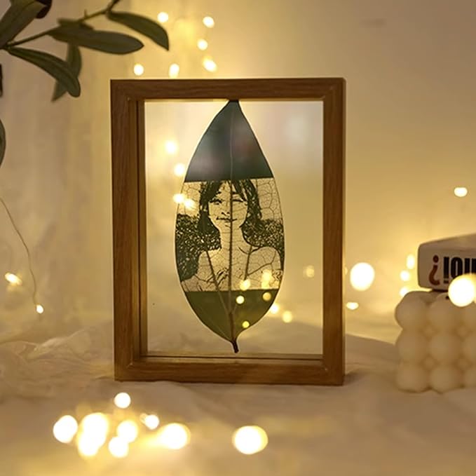 Leaf Engraving ( With Wooden Frame) – My Store